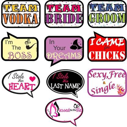 Pics And You Wedding Themed Party/Photobooth Placard/Board - PLWD19 ...