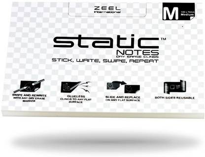Flipkart.com | STATIC STATIC NOTES 100 Sheets DRY ERASE, 1 Colors ...