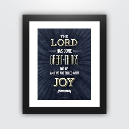 EurekaDesigns Religious Poster The Lord has done great things for us ...