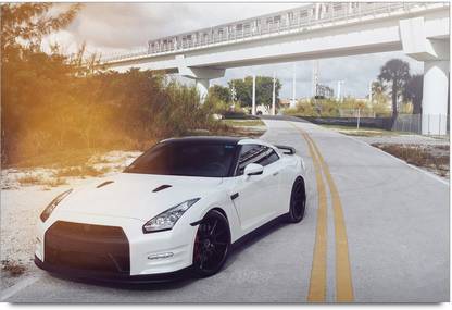 White Car Poster Paper Print - Shopmantra posters - Abstract posters in ...