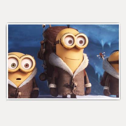 The Minions On The Mountain (18x12) Paper Print - Abstract posters in ...