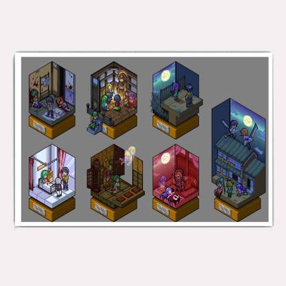 Hawtskin Higurashi Anime Cubicles 18X12 Inch Ready To Stick Poster ...