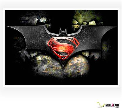 Super Grey Batman logo Paper Print - Movies posters in India - Buy art ...