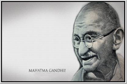Mahatma Gandhi Poster Paper Print - Personalities posters in India ...