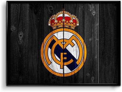 Real Madrid Wooden Pattern Paper Print - Music, Minimal Art posters in ...