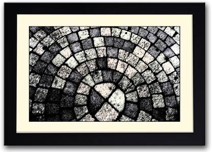 Black & White Tiles Fine Art Print - Abstract posters in India - Buy ...