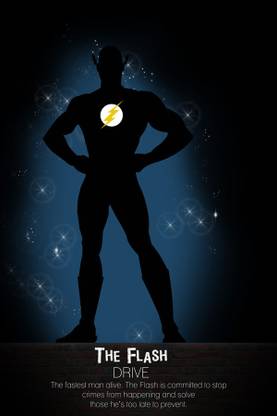 The Flash Profile Paper Print - Movies posters in India - Buy art, film ...