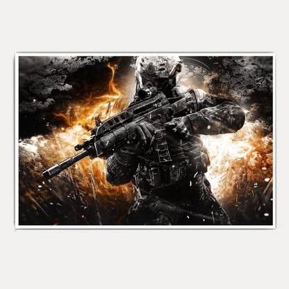 Call of Duty Soldier (18x12) Paper Print - Abstract posters in India ...