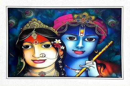 Radha Krishan Ji FCS Paper Print - Religious posters in India - Buy art ...