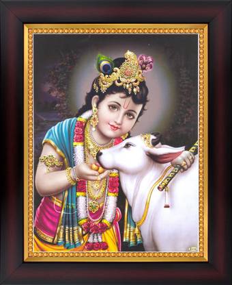 Lord Krishna / Baby Krishna / Bal Gopal Poster Paper Print - Art ...