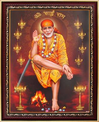 Sai Baba / Saibaba Poster Paper Print - Art & Paintings, Religious ...