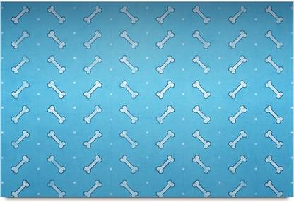 Blue Bone Pattern Paper Print - Abstract posters in India - Buy art ...