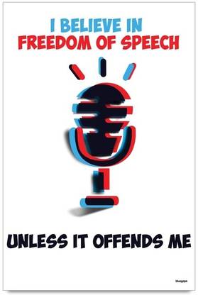 Freedom of Speech Paper Print - Abstract posters in India - Buy art ...