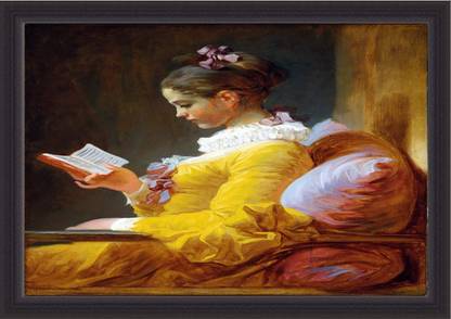 Jean-Honore-Fragonard-La-Liseuse Paper Print - Abstract posters in ...