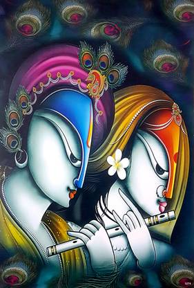 Radha Krishan Ji FCS Paper Print - Religious posters in India - Buy art ...