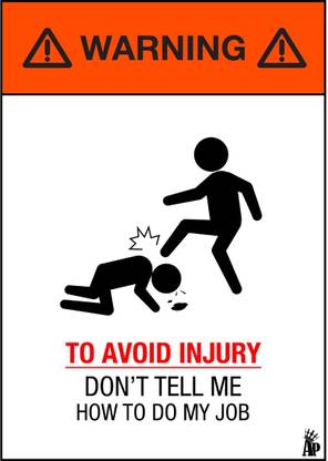 Avoid Injury - Poster Paper Print - Humor, Educational, Educational ...