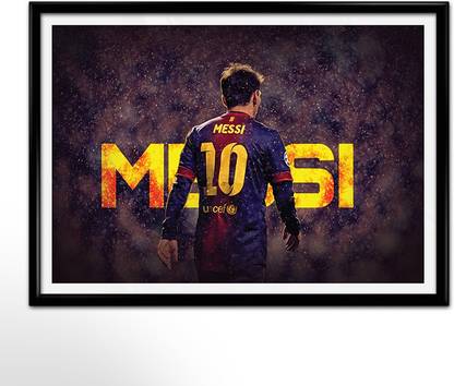 Messi "Back" Paper Print - Sports posters in India - Buy art, film ...