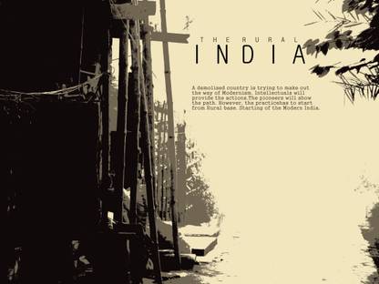 The Rural India by Sandipan Kar Dev Barman | Poster | Medium | 16 x 12 ...