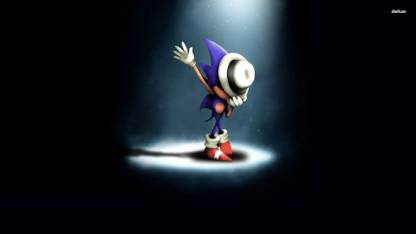 Sonic as Michael Jackson Athah Fine Quality Poster Paper Print - Gaming ...