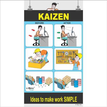 Quality Poster-KAIZEN Paper Print - Abstract, Humor, Quotes ...