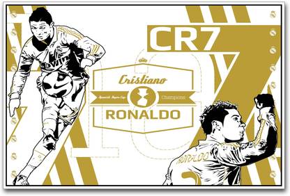 Cristiano Ronaldo CR7 fabulous Paper Print - Sports posters in India ...