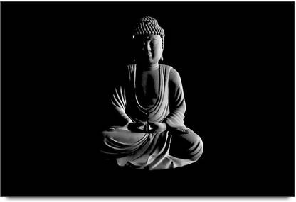 Buddha Statue Minimal Design Laminated Poster Paper Print - Rangeele ...
