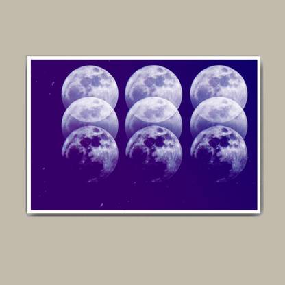 Moon Forms Wall Hang Fine Art Print - Abstract posters in India - Buy ...