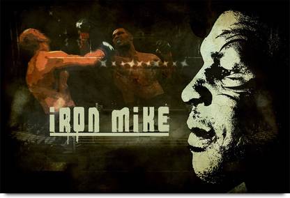 Iron Mike (black) Paper Print - Sports posters in India - Buy art, film ...