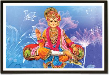 Framed Shri Swami Narayan Fine Art Print - Religious posters in India ...