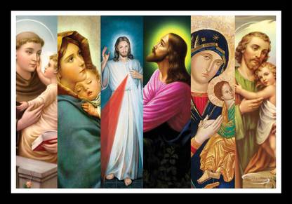 Jesus Collage Framed Poster Paper Print - Humor, Quotes & Motivation ...