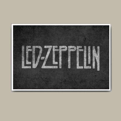 Led Zeppelin Black And White Logo Wall Hang Fine Art Print - Abstract ...