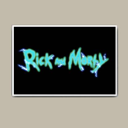 Rick And Morty Title Poster Wall Hang Fine Art Print - Abstract posters ...
