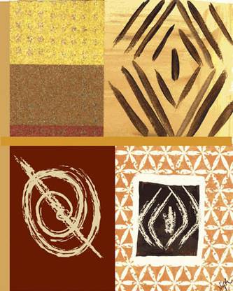 Tribal Collage II Fine Art Print - Najah Clemmons posters - Abstract ...