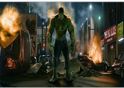 The Hulk Poster Paper Print - Abstract posters in India - Buy art, film ...