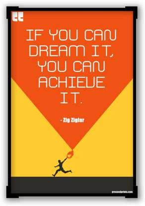 Eureka Designs Dream It Achieve It Motivational Laminated A Poster ...