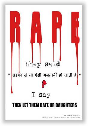 Against Rape Social Impact Poster Paper Print - Art & Paintings posters ...
