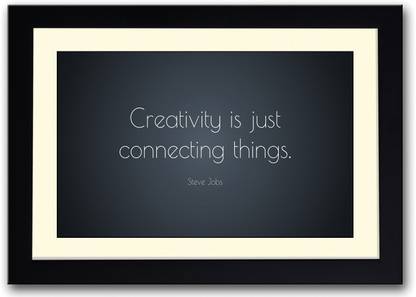 Creativity Is Just Connecting Things Steve Jobs Fine Art Print - Quotes ...