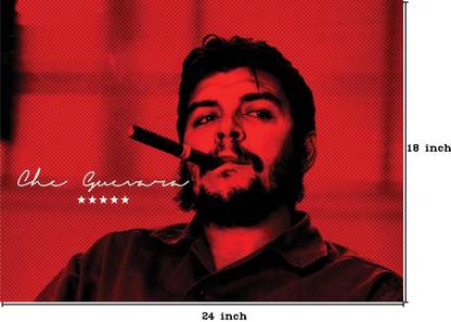 Che Guevara Smoking Cigar Paper Print - Quotes & Motivation posters in ...