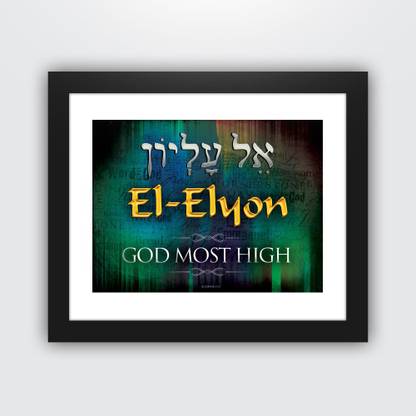 El - Elyon - God Most High - Framed Poster Paper Print - Joevin posters ...