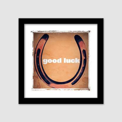 Good Luck Color Laminated & Framed Wall Mounted Photographic Paper ...