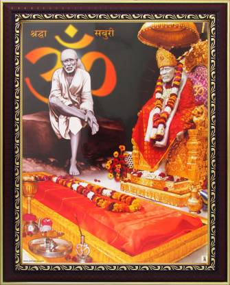 Sai Baba / Saibaba Poster Paper Print - Art & Paintings, Religious ...