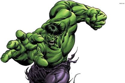 Hulk running Athah Fine Quality Poster Paper Print - Pop Art posters in ...