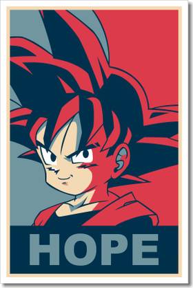 Dragon Ball Z - Goku Hope Paper Print - Rawpockets posters - Abstract ...