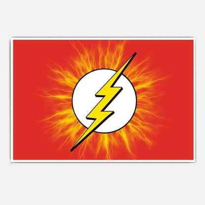 The Flash Epic Sign (18x12) Paper Print - Abstract posters in India ...