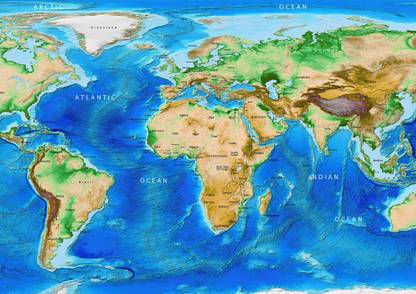 World Political Map 10 Fine Art Print - Maps posters in India - Buy art ...