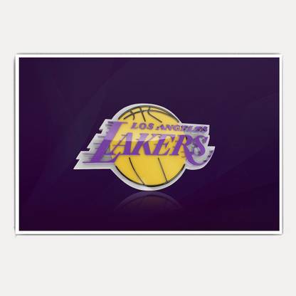 Los Angeles Lakers Logo (18x12) Paper Print - Abstract posters in India ...