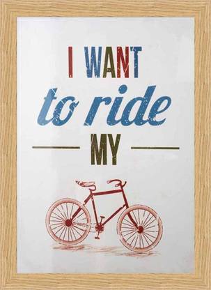 I want to ride my bycycle Fine Art Print - Abstract posters in India ...