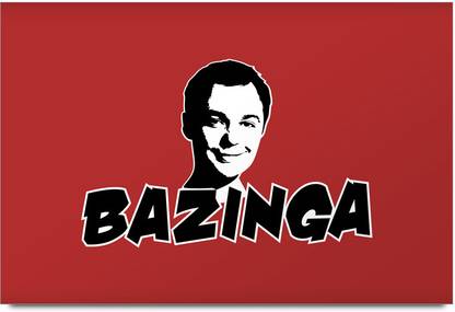 Sheldon Cooper Bazinga Poster Paper Print - Shopmantra posters ...
