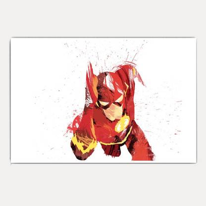 The Flash Running Epic Fan Art (18x12) Paper Print - Abstract posters ...