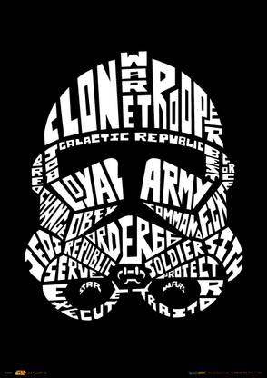 Official Star Wars Stormtrooper Words A3 Poster Paper Print - Movies ...